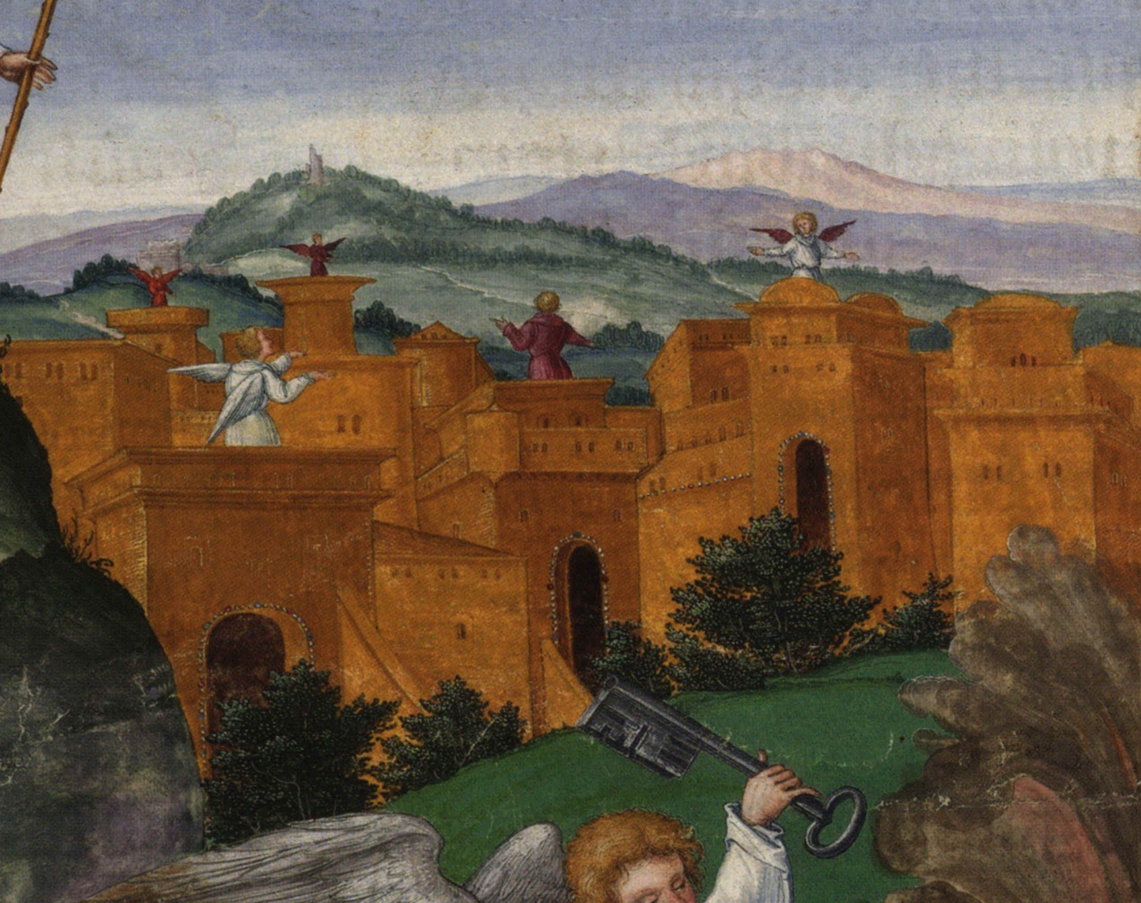 Himmlisches Jerusalem Matthias Gerung (1500-1570): Ottheinrich-Bibel ...