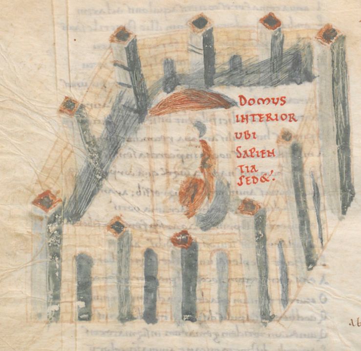 Himmlisches Jerusalem Prudentius-Handschriften (9.-10. Jh.) Zeichnungen