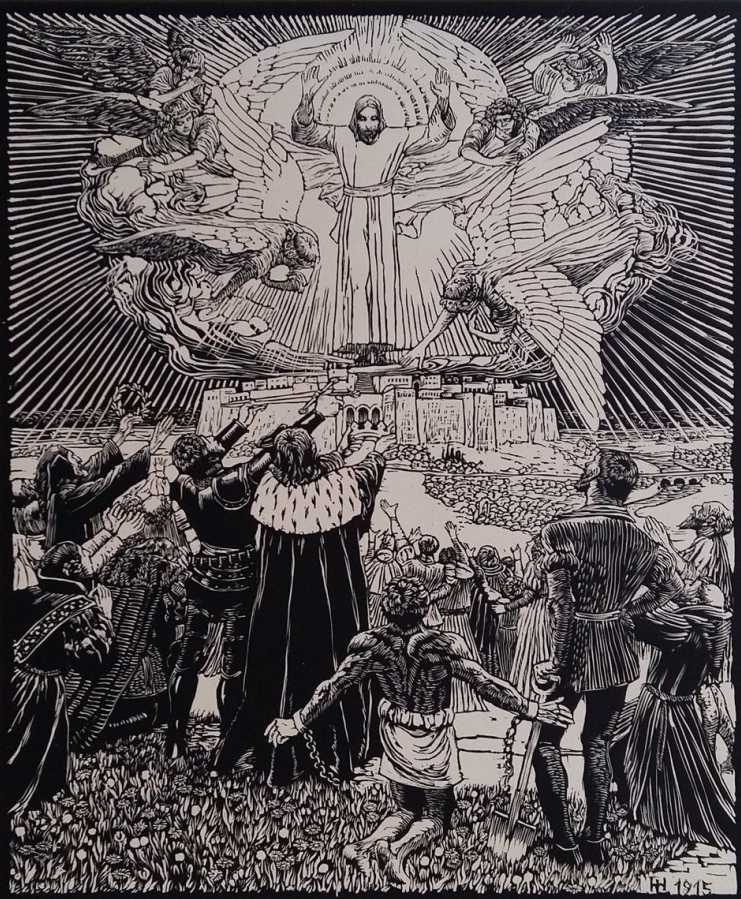 Himmlisches Jerusalem Hans Lietzmann (1872-1955): Holzschnitt „Das Neue ...