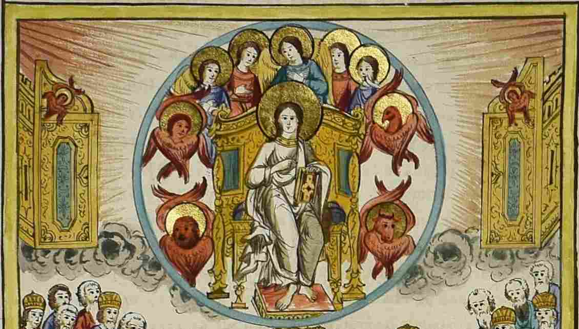 Himmlisches Jerusalem Apokalypsehandschrift aus Russland (19. Jh.) Miniaturen